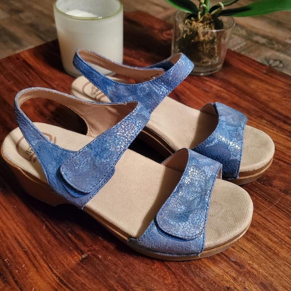 Dansko | Shoes | Dansko Sonnet Beautiful Blue Sandals 38 | Poshmark